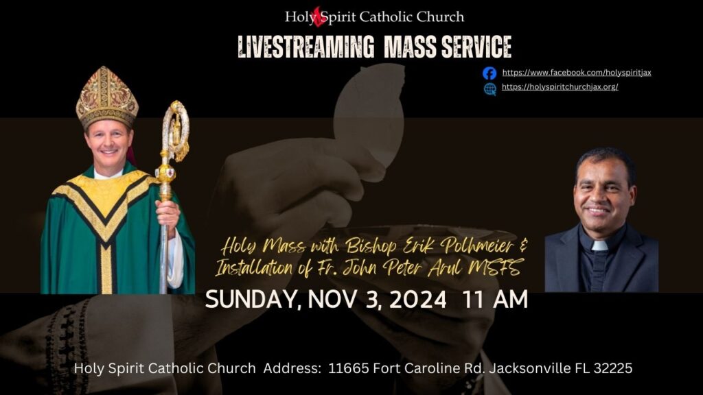 Holy Mass with Bishop Erik Pohlmeier & Installation of Fr. John Peter ...